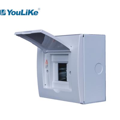 China ABS Cover MCB Distribution Box 4 Way Electrical MCB Box With Transparent Window for sale