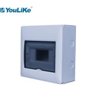 China IP40 ABS Material MCB Distribution Board 7 Way TPN MCB Box Surface Mounted for sale