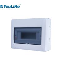 China Anti UV Plastic 10 Way MCB Box , Surface Mount DB Board High Safety for sale