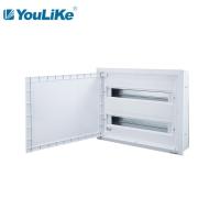 China 42 Way Two Phase Plastic MCB Box , Surface Mounted Switchboard With Opaque Window for sale