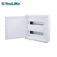 China ABS White Door Flush Mount Distribution Box 32Way For MCB Indoor for sale