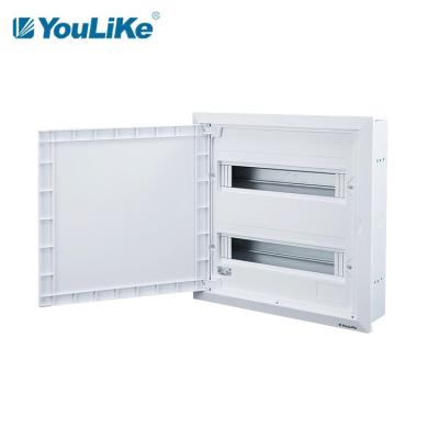 China ABS White Door Flush Mount Distribution Box 32Way For MCB Indoor for sale