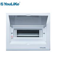 China White Flush Mount 10 Way MCB Box , PC Distribution Box Anti Deformation for sale