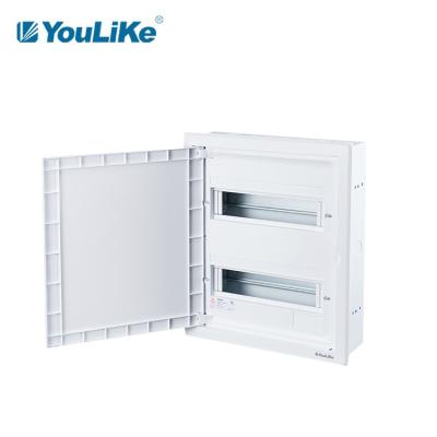 China IP40 Double Phase 24 Way DB Box Dustproof Electrical Industrial for sale
