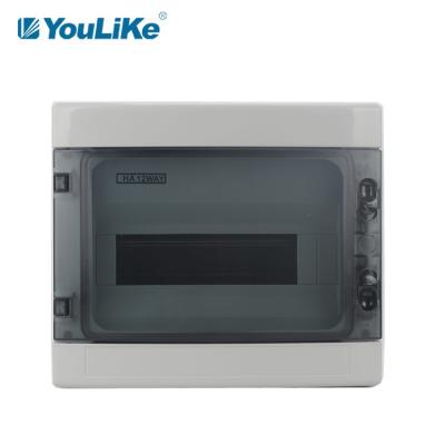 China 12 ways IP65 Waterproof and Dustproof Distribution Box MCB BOX ABS PC Material for sale