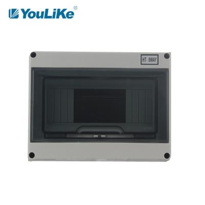 China IP65 Surface Mounted Power Distribution Junction Box , 8 Way MCB Box Plastic for sale