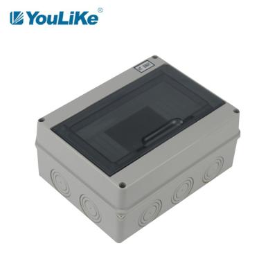 China Indoor And Outrdoor Waterproof MCB Box 8 Way Plastic With Din Rail for sale