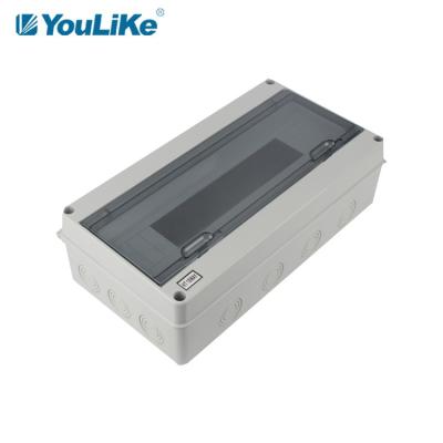 China Anti Deformation External Waterproof MCB Box 18 Way Plastic for sale