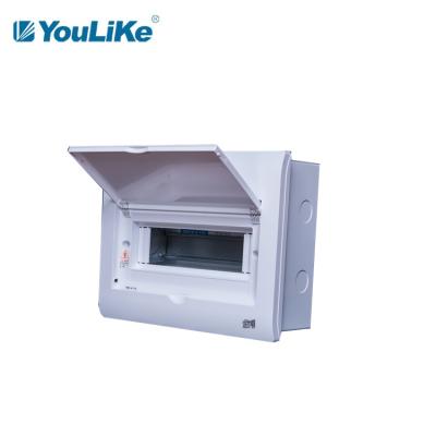 China Indoor 10 Way Electrical Equipment Consumer Unit Box MCB Distribution Board for sale