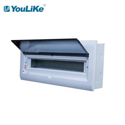 China Plastic Enclosure Electrical Main Switch Distribution Board Box 21 Way for sale