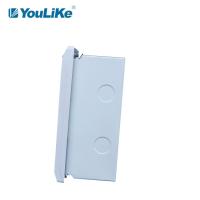 China Plastic Electrical Power MCB Distribution Box Flush Mounted 21 Way With Din Rail for sale