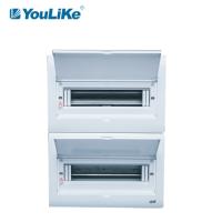 China Plastic Enclosure Distribution Box Electrical Consumer Unit 26 ways For MCB Din Rail for sale