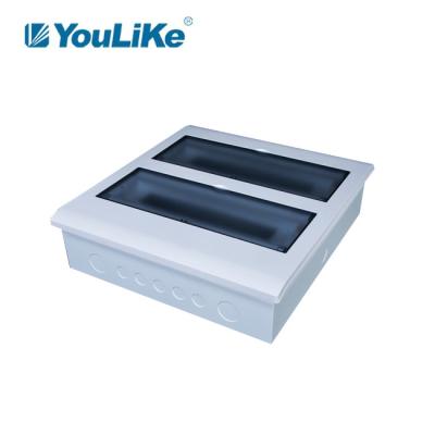 China 32 Way Plastic Electrical Power Distribution Box Circuit Breaker Box Indoor for sale