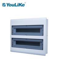 China Panel Boards Electrical Metal Base Single Phase Distribution Box 42 Way for sale