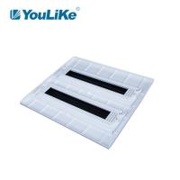 China 42 Way Plastic Electrical Distribution Box IP40 MCB Box Panel Recess Mounted for sale