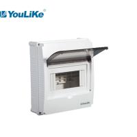 China 80*160*45mm Plastic MCB Box 2 Way Indoor PVC MCB Enclosure Box for sale