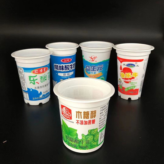 Disposable Ice Cream Parfait Plastic Yogurt Cup VODKA 230ml 8oz 90mm Foil Lid 0