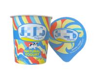 China Plastic Yogurt Cup with Customizable Logo and Capacity 125ml for sale