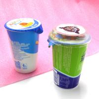 China 180ml Cold Drink  PE Coating Paper Yogurt Cup Food Grade With Foil Lid for sale