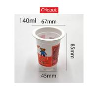 China 140ml pp plastic cup for yogurt with foils lid for sale