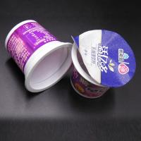 China 100ml food grade plastic cups plastic yogurt cup with lids plastic dessert cups for sale