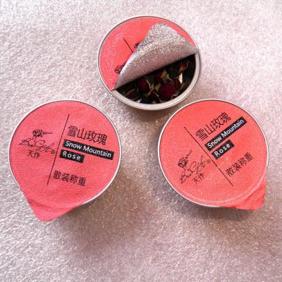 China PET Die Cut Lidding 170ml Yogurt Container Lids 100 Mic 110 Mic for sale