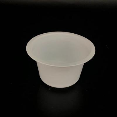 China 3oz 5oz 140g Plastic White Disposable Cup Ice Cream Food Grade Antiwear for sale