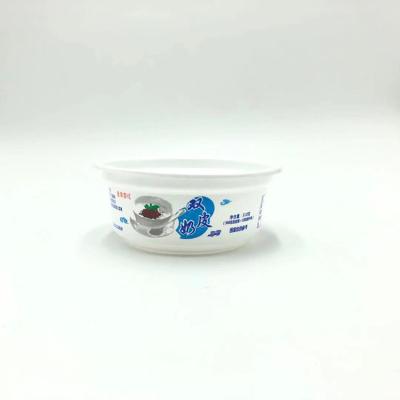China ODM Disposable Plastic Yogurt Cup Food Grade Yogurt Bowl Custom 8oz for sale