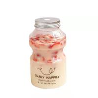 China 700ml Beverage Fruit Tea Yakult Bottle Plastic Type Transparent for sale