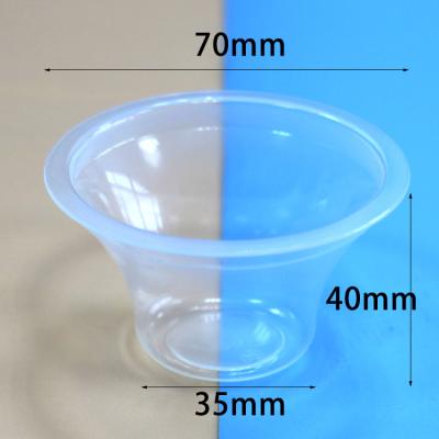China 60ml Sauce Small Pp Cup 68*58*62cm Clear Plastic Sanitary for sale