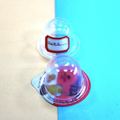 China 125ml Polypropylene Plastic Yogurt Cups With Lids Shrink Label for sale