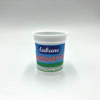 China 125ml plastic yogurt cup with foil lid and plastic lid for sale