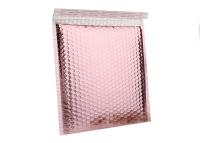 China Custom Printed Colorful Air Padded Bubble Mailers Shipping Package Rose Gold Poly for sale