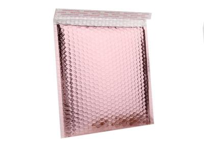 China Custom Printed Colorful Air Padded Bubble Mailers Shipping Package Rose Gold Poly for sale