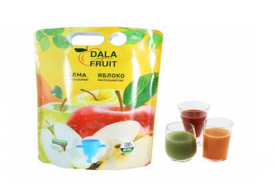 China Wine Beer Liquid Stand Up Pouches With Butterfly Valve 1.5L 2L 3L 5L for sale