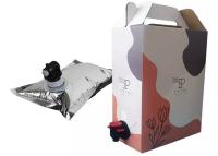 China Liquid Water Aseptic Fruit Juice Plastic Tap Bag In Box Red Wine 5L With Valve / Spigot for sale