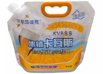 China Reusable 3 / 5 Liter Bag In The Box Wine Packaging Pouches With Valve / Cap for sale