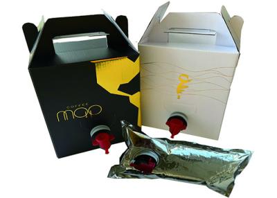 China Golden Stamp Printing Arabic Hot Coffee Bags In Box With Spigot / Connector Dispenser Valve for sale