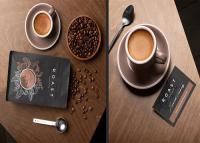 China 8 Sides Sealing Bag Black Coffee Pouch , Kraft Paper Coffee Bags With Air Valve for sale