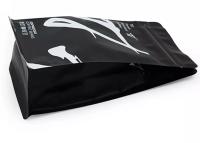 China 250g 500g 1kg White Black Heat Seal Coffee Bean Pouch Matte 8 Sides Gusseted for sale