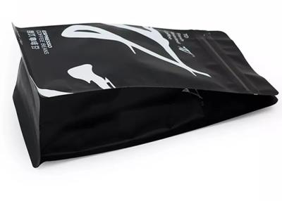 China 250g 500g 1kg White Black Heat Seal Coffee Bean Pouch Matte 8 Sides Gusseted for sale