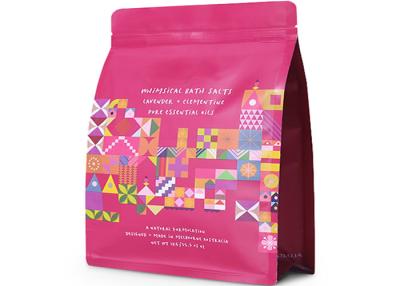 China Large Capacity 8 Side Sealed Foil Ziplock Bags Flat Bottom Moisture Proof for sale