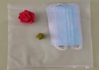 China Matte / Frosted Biodegradable Plastic Zipper Bags For T Shirt Swimwear for sale