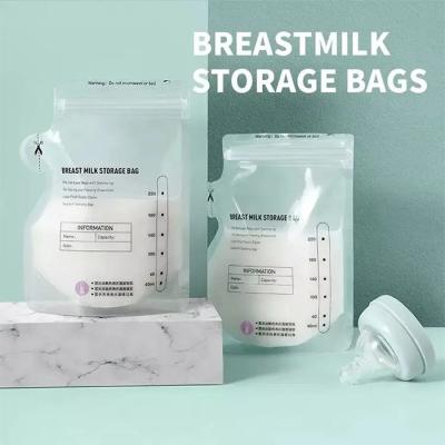 China Stand Up Ziplock Breastmilk Storage Bags Pre Sterilized And BPA Free Baby for sale