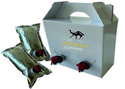 China Customized Juice Bags In Box Packaging With Accessories Like Tap / Spout for sale