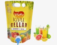 China Juice / Oil / Wine Stand Up Pouch With Spout / Spigot Custom Printed for sale