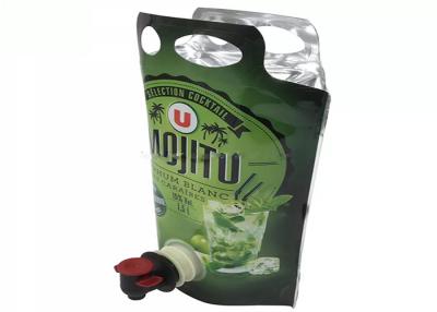 China Customized Stand Up Spout Pouch Aluminum Foil 3l Drink Juice Wine Liquid for sale