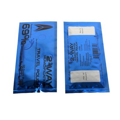 China Customized Aluminum Foil Plastic Cigar Bag with Zipper for sale