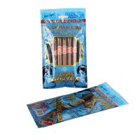 China Custom Printed Resealable Cigar Wraps Smoking Cigar Bag with Zipper for sale