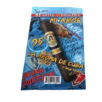 China Custom Printed Resealable Cigar Wraps Smoking Cigar Bag with Zipper for sale